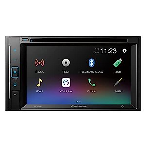 Pioneer AVH-200EX Multimedia DVD Receiver with 6.2" WVGA Display, and Built-in Bluetooth
