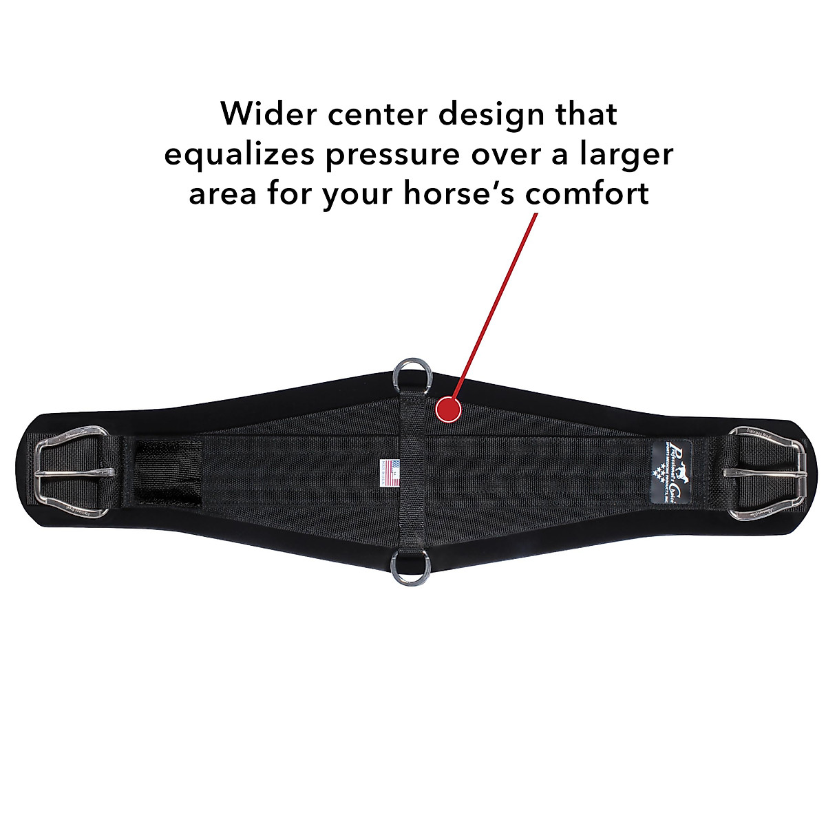 Professional's Choice SMx Performance Cinch (Size 28-Inch, Black)