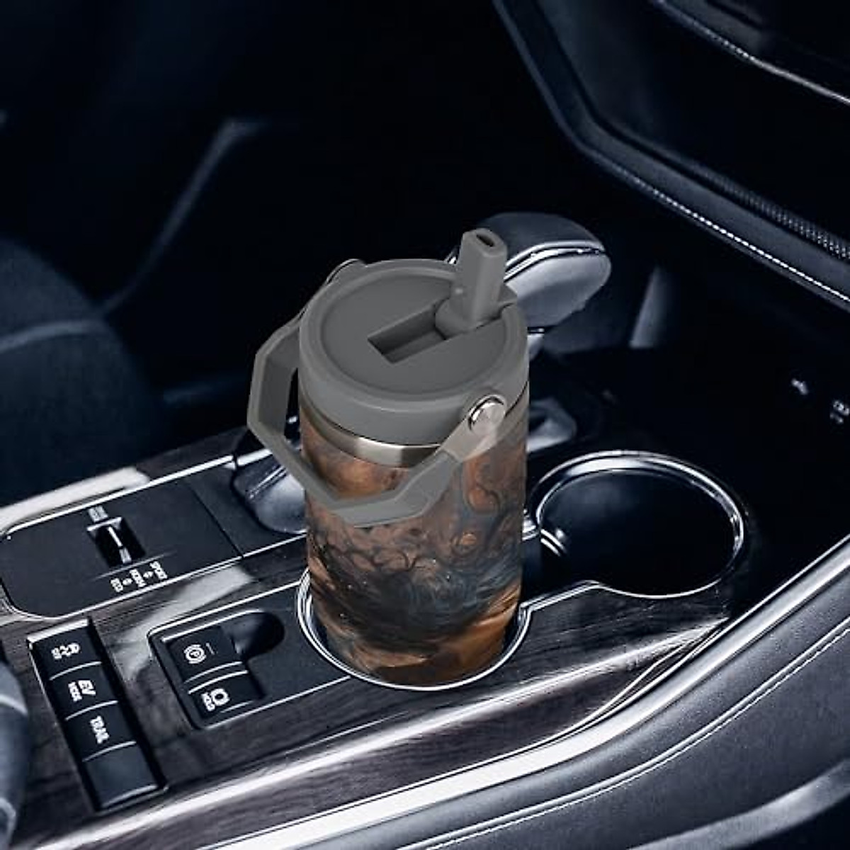 SYJTGDE Large Capacity Car Cup Black Hole in Space Fashionable Upgrade Car Cup Advanced And Beautiful Travel Cup