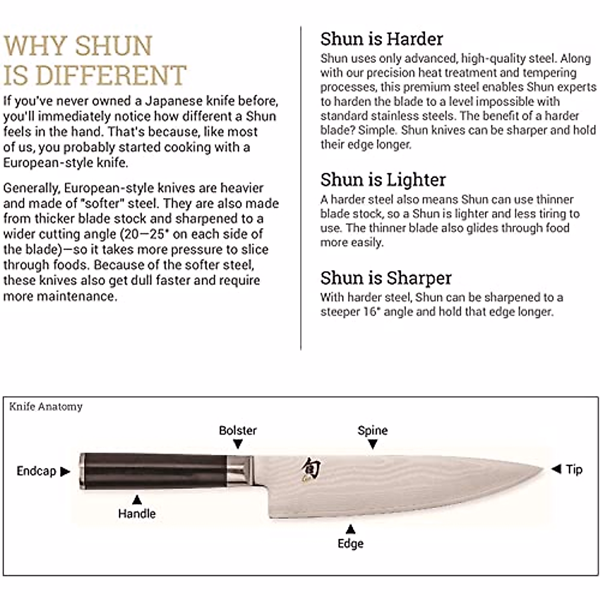 Shun Cutlery 6-Slot Sidecar Steak Knife Block, Made from Durable, Sustainable Bamboo, Authentic, Japanese Universal Knife Block, Knife Holder for Kitchen Counter