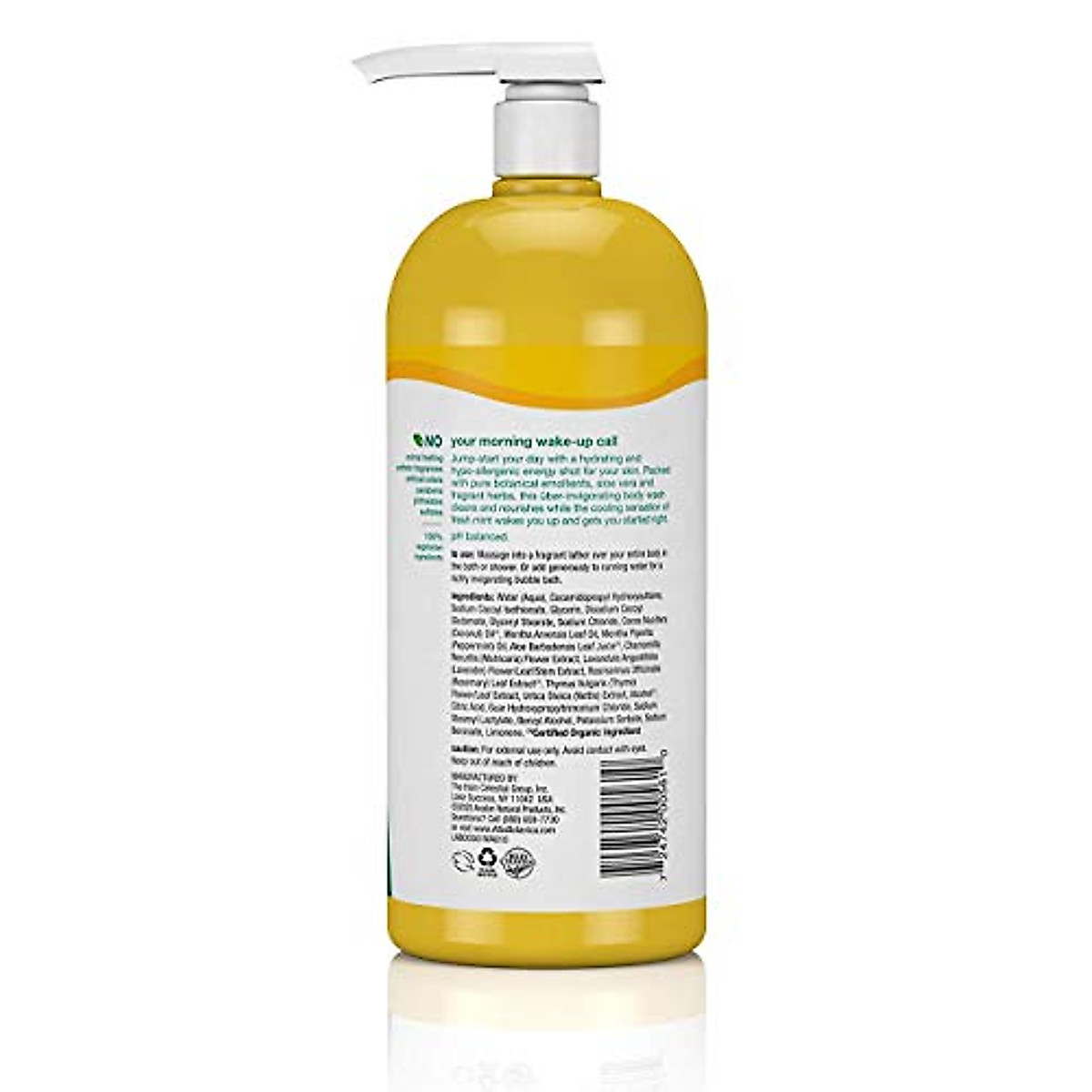 Alba Botanica Very Emollient Bath & Shower Gel, Sparkling Mint, 32 Oz (Packaging May Vary)