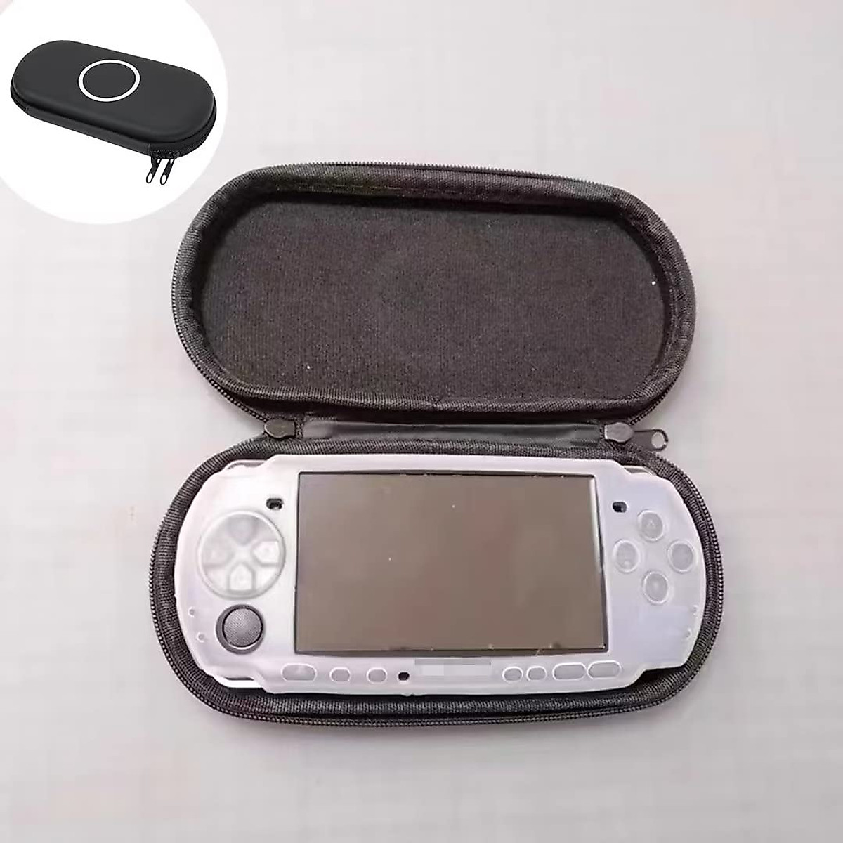 Black Case Bag For Sony PSP 1000 2000 3000, Protective Case Game Pouch Holder Protect for PSP Console From Dust, Shock and Scratches