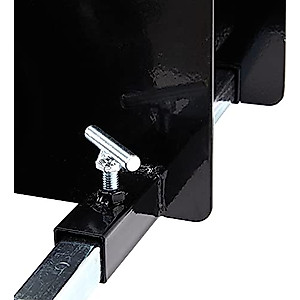 Drywall Cart - Lumber, Wood Paneling, and Plywood Carrier Holds up to 600lbs - Door Dolly with 10-inch Inflatable Wheels by Pentagon Tools (Black)