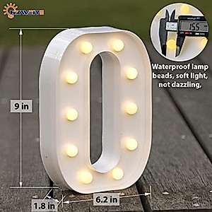 HXWEIYE Light Up Letters LED Marquee Letters Lights Sign 26 Alphabet and 10 Number Big Lights Letter for Party Birthday Bar Battery Powered Christmas Decor Letter Lights (Warm White O)