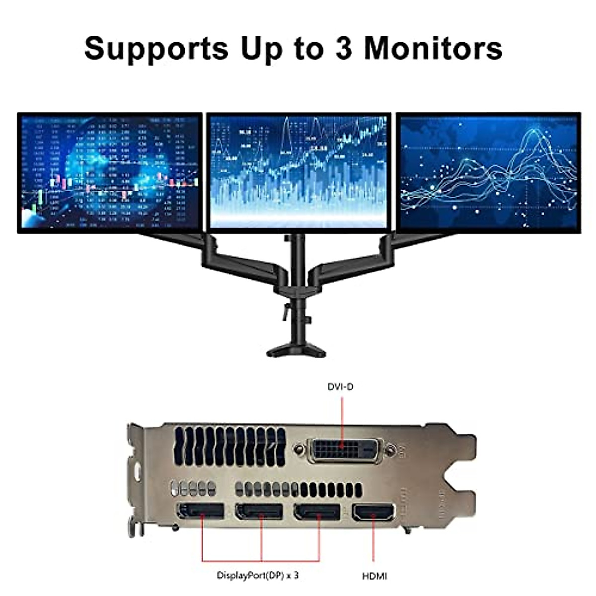 51RISC Radeon RX 580 8GB Graphics Card, GDDR5 256bit 2048SP VR Ready DisplayPort HDMI DVI-D Video Card for Gaming (RX 580 8GB)