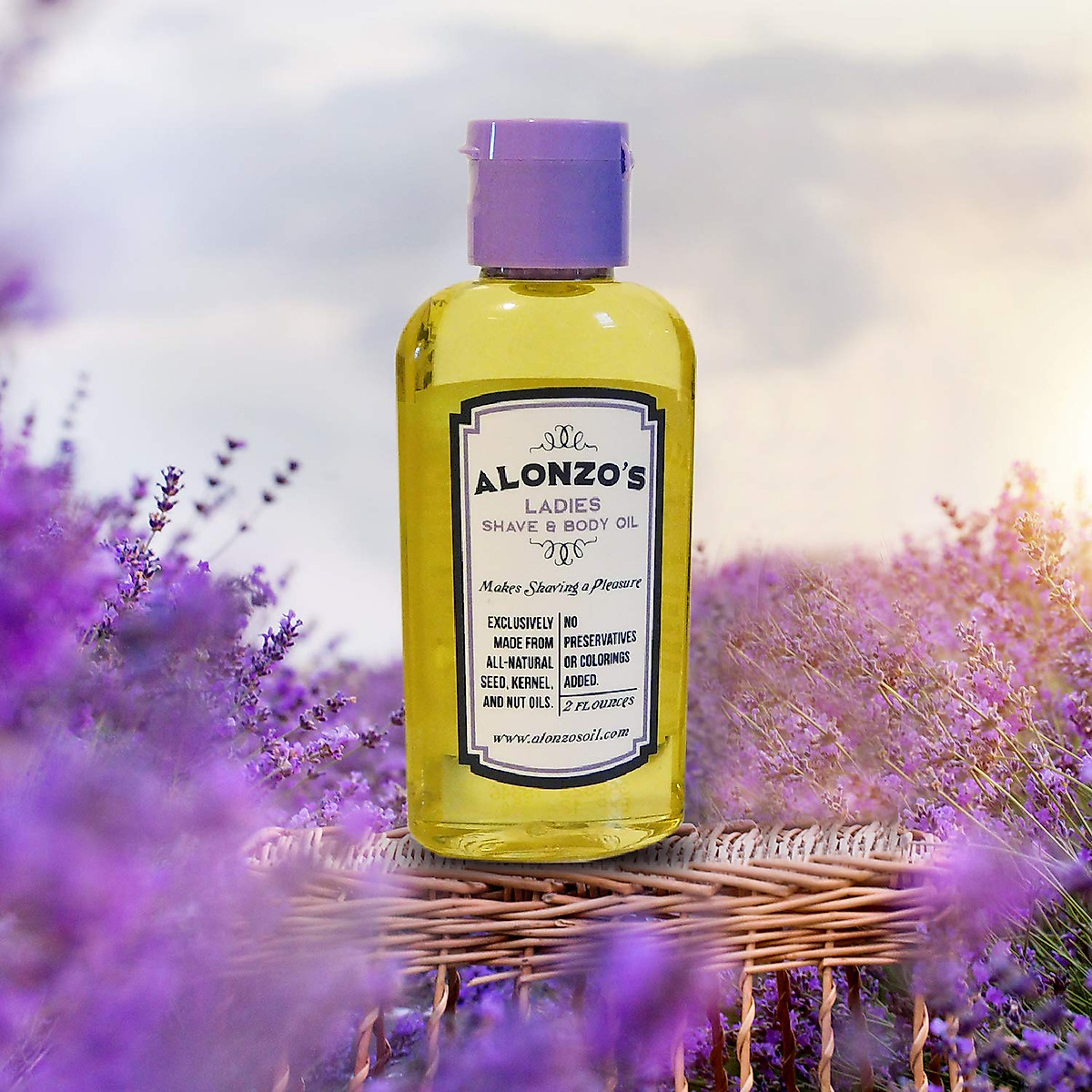 Alonzo’s Sensational Shave - Shaving Oil for Women (2 Oz Bottle) All-Natural Pre-Shave & After Shave Oil for Smooth Legs and Soft Bikini Area - Moisturizes & Calms Irritated Skin from Razor Burn