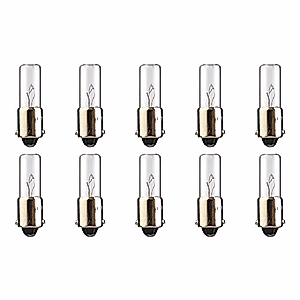 CEC Industries #120MB6 Bulbs, 120 V, 6 W, BA9s Base, T-2 Shape (Box of 10)