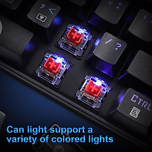 80PCS OUTEMU (Gaote) Red Switches 3 Pin DIY Replaceable Gateron&Cherry MX Equivalent Switches for Mechanical Gaming Keyboard