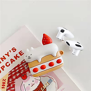 Xuyoz Airpods pro Case Cover, Cute 3D Cartoon Silicone Airpod pro Protective Air pod pro Case Funny Cover with Keychain for Girls Women Men Compatible with Airpods pro Charging Case 2019
