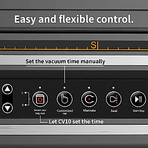 inBEKEA Chamber Vacuum Sealer Machine, 240W Commercial Vacuum Sealing Machine, 25.4 cm Sealing Bar Food Packaging Machine Preservation System for Dry Moist Liquid Juicy Food