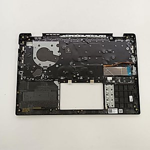 wzqrps Replacement Laptop Upper Case Palmrest Backlit Keyboard Assembly Part for Dell Latitude 14 3420 E3420 04PX9K 4PX9K Black