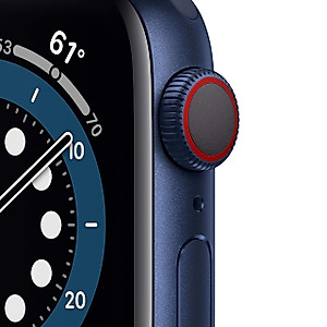 Apple Watch Series 6 (GPS + Cellular, 40mm) - Blue Aluminum Case with Deep Navy Sport Band