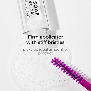 LAMEL Liquid Brow Soap - Transparent Eyebrow Setting Gel - Waterproof & Sweat-Proof Brow Mascara - Styling for Feathered & Fluffy Brows Makeup - 401-4,5ml / 0.15oz