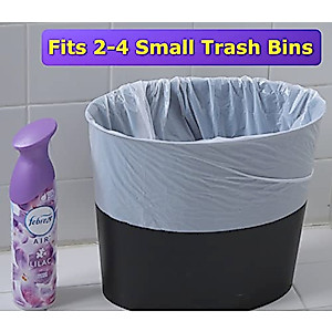 CCLINERS 4 Gallon Trash Bag Lavender Scented (440 Count) Small Bathroom Garbage Bags Wastebasket Can Liners White Trash Bags for Home Kitchen Office Bins (440 Bags)