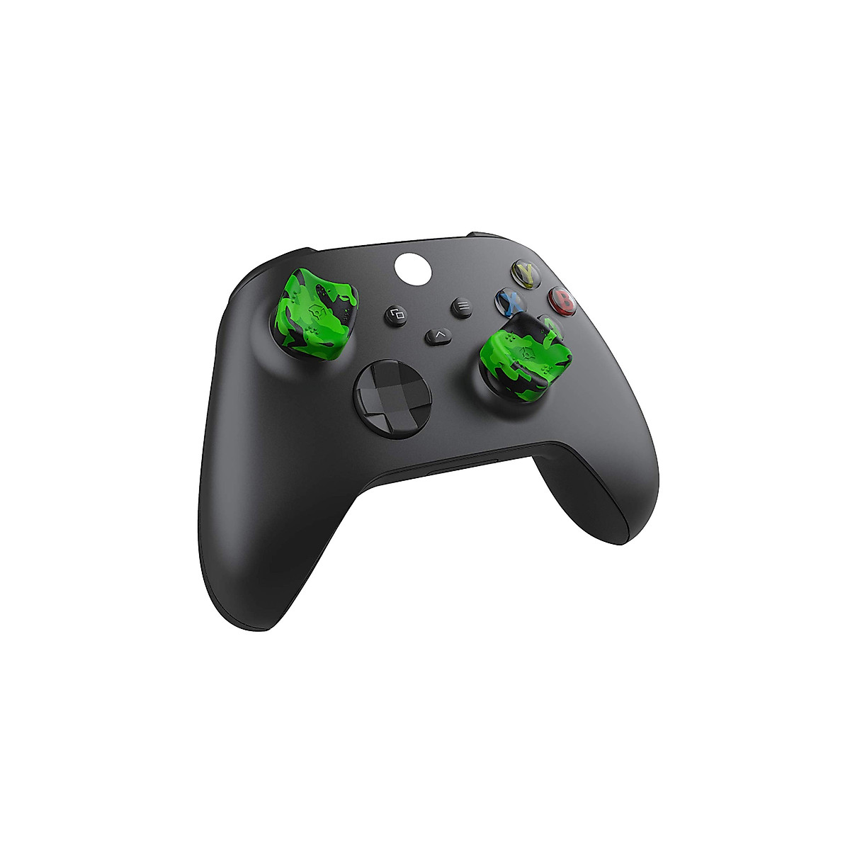 Gioteck SMP Xbox Series X - Thumb Grips Xbox Series X/S Megapack Caps/Caps/Silicone Protector for Joysticks PlayStation 5 - Non-Slip - Aim Aid (3 Pack) Green/Black