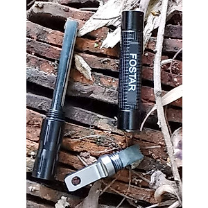 FOSTAR 2PCS Upgrade Ferro Rod Fire Starter，Replaceable Flint Fire Steel Rod, Great for Emergency Survival, Camping, Hiking, Bush-Craft, Hunting, Fishing, EDC, BBQ (Orange and Black)