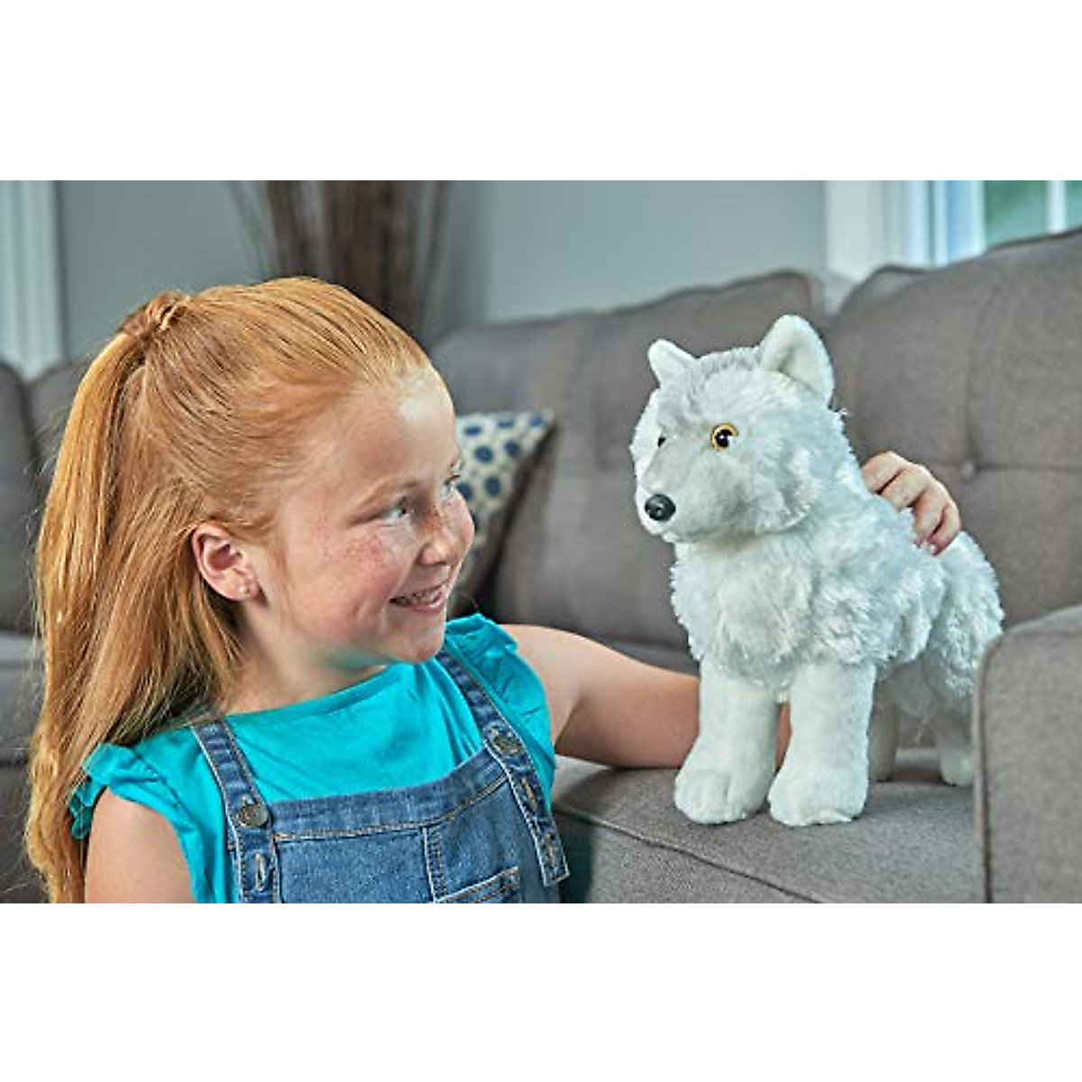 Wild Republic Arctic Wolf Plush, Stuffed Animal, Plush Toy, Gifts for Kids, Cuddlekins 12"