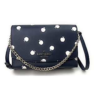 Kate Spade Carson Saffiano Leather Convertible Crossbody Bag (Blazer Blue