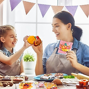 HADDIY Thanksgiving Cookie Treat Bags,240 Pcs Small Cellophane Self Adhesive Fall Pumpkin Candy Goody Bags in Bulk for Autumnt Thanksgiving Party Favor