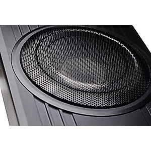 Hifonics Brutus BW-110A - 800 Watts Compact Amplified Under The Seat Car Truck Subwoofer Low Profile with Bass Remote, Great for Vehicles That Need Bass But Have Limited Space, Black