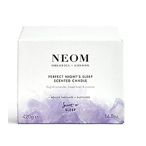 NEOM- Perfect Night's Sleep Scented Candle, 3 Wick | Lavender & Jasmine | Essential Oil Aromatherapy Candle | Scent to Sleep