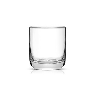 JoyJolt Nova Crystal Whiskey Glasses. Lowball Glasses Set of 4, 10oz Hand Made Short Glass Tumbler with Heavy Base. Double Old Fashioned Rocks Glass for Scotch or Bourbon Dishwasher Safe Glassware.