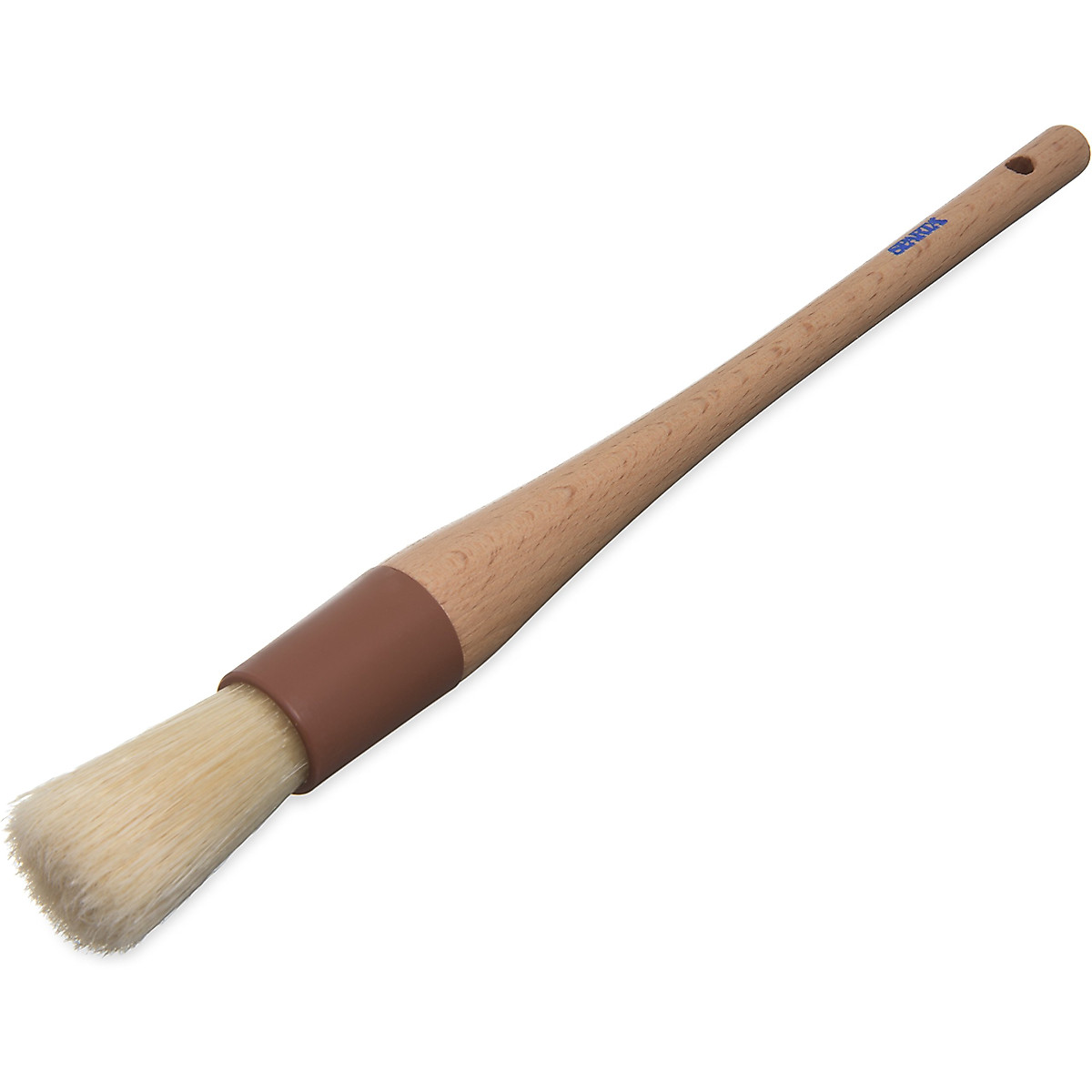 SPARTA 4038000 Boarhair Round Brush, Ergonomic Shape With Studry Wood Handle, 1 Inch, Brown
