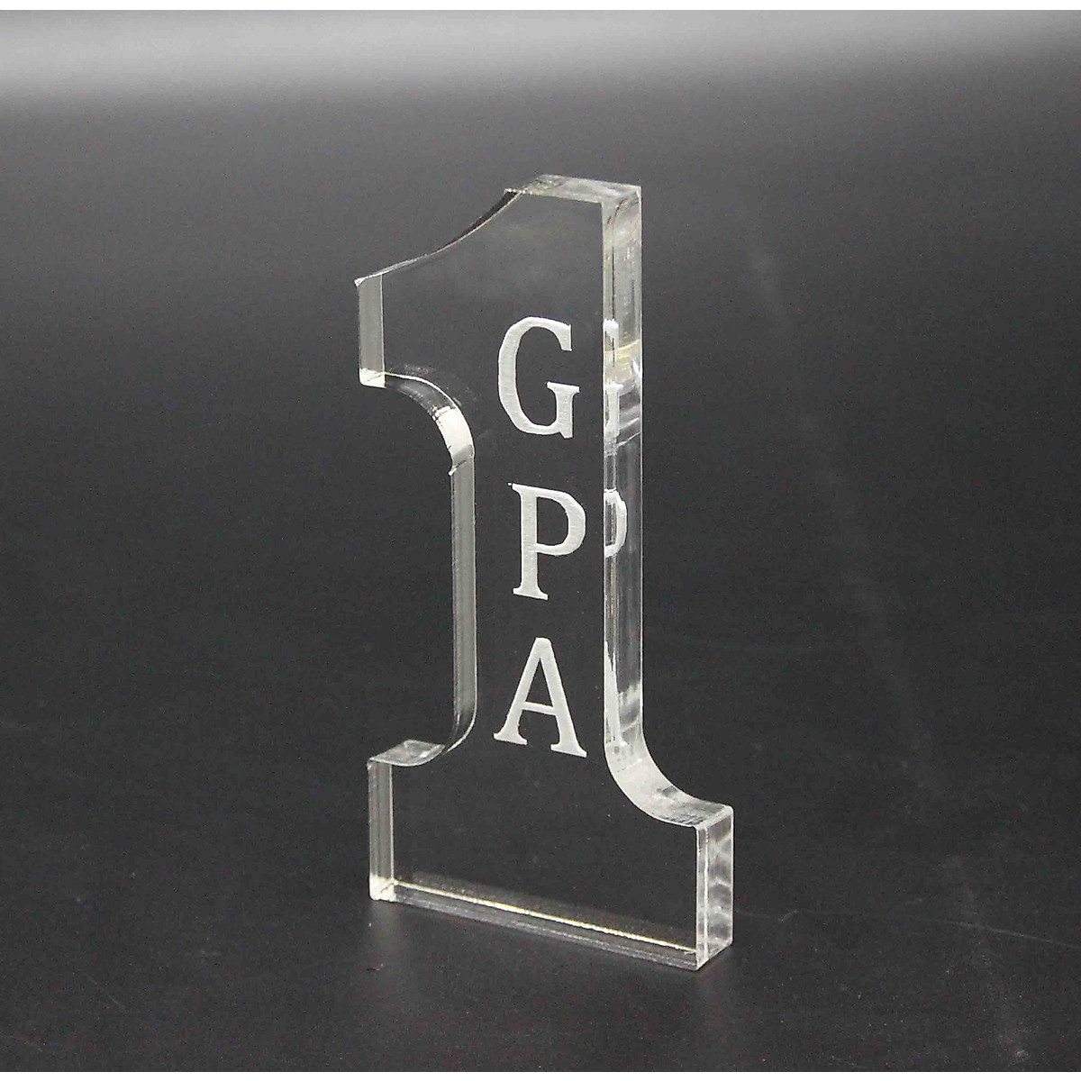 FixtureDisplays® 2.16"W x 4.3"H x 0.4"D Number 1 Grandpa Tabletop Gift 11617-GPA