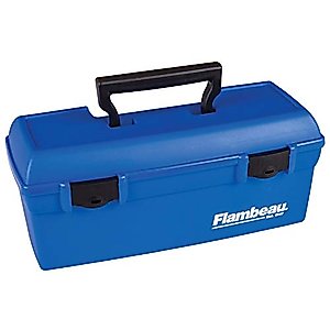 Flambeau Outdoors 6009TD Lil' Brute Fishing Tackle and Gear Box with Lift-Out Tray, Blue