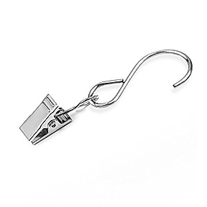 Mopao Party Light Hanger Metal Hanging Clips Hook Clamp Hanger for Curtain, String Party Light and Outdoor Activities Clip, 20 Pieces (2.9inch)