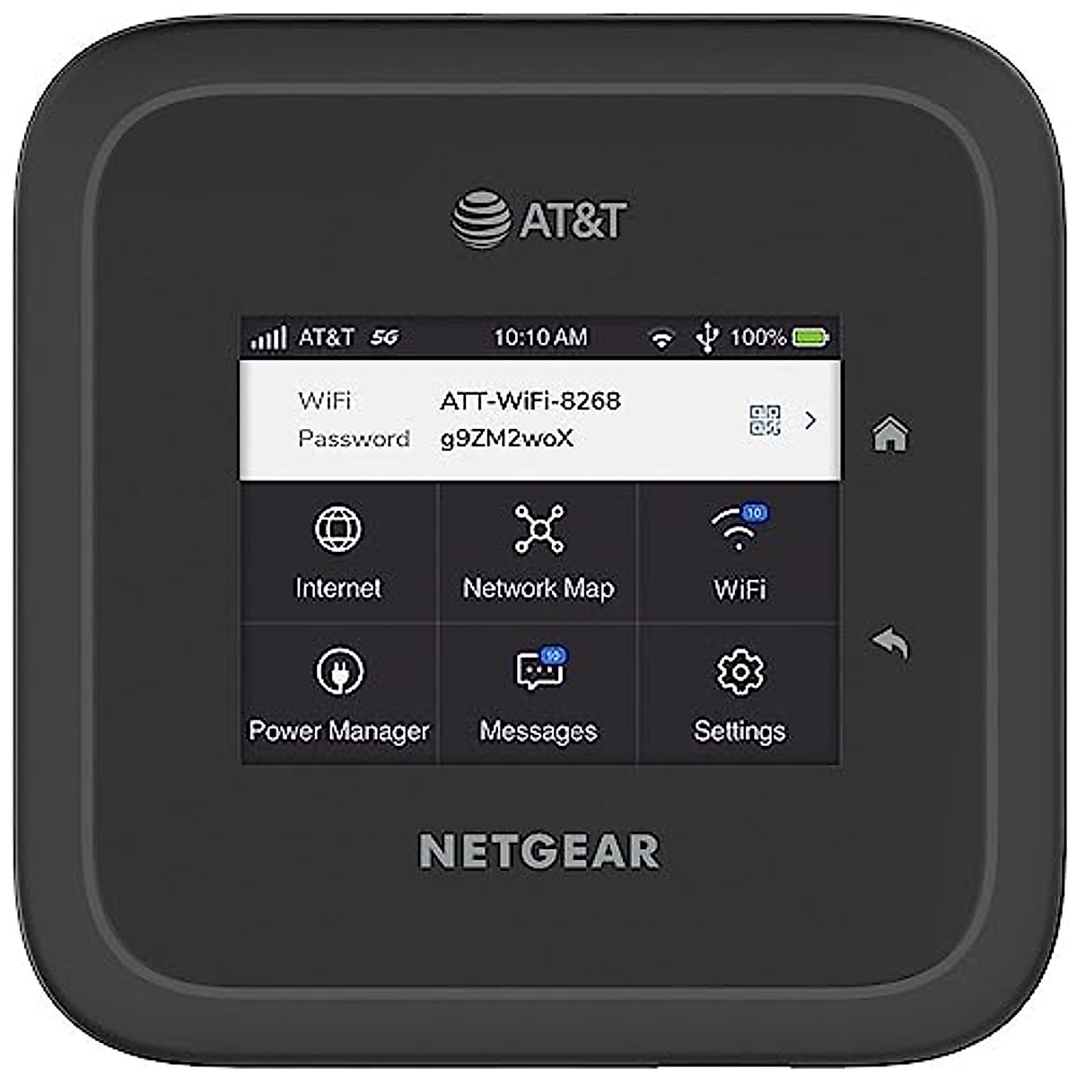 NETGEAR Nighthawk M6 Pro, 5G and 4G LTE Mobile Hotspot Router with 2.8 inch Touchscreen, Ethernet, Wi-Fi 6E, up to 32-Devices (AT&T Unlocked For Global, Verizon, T-Mobile) MR6500 (Black) (Renewed)