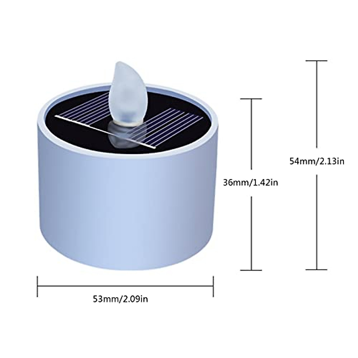 Hoghaki Solar Power Tea Lights,Outdoor Candle Flameless Flicker,IP42 Waterproof Rechargeable LED Candles with Dusk to Dawn Sensor,for Lantern Garden Camping Party Home Decorations