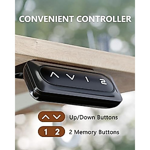 BANTI 40''x24''Height Adjustable Electric Standing Desk, Stand up Table, Sit Stand Home Office Desk with Splice Board, Maple Top