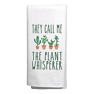 Funny Gardening Gifts They Call Me The Plant Whisperer Plant Gifts Cacti Decor Kitchen Dish Towel