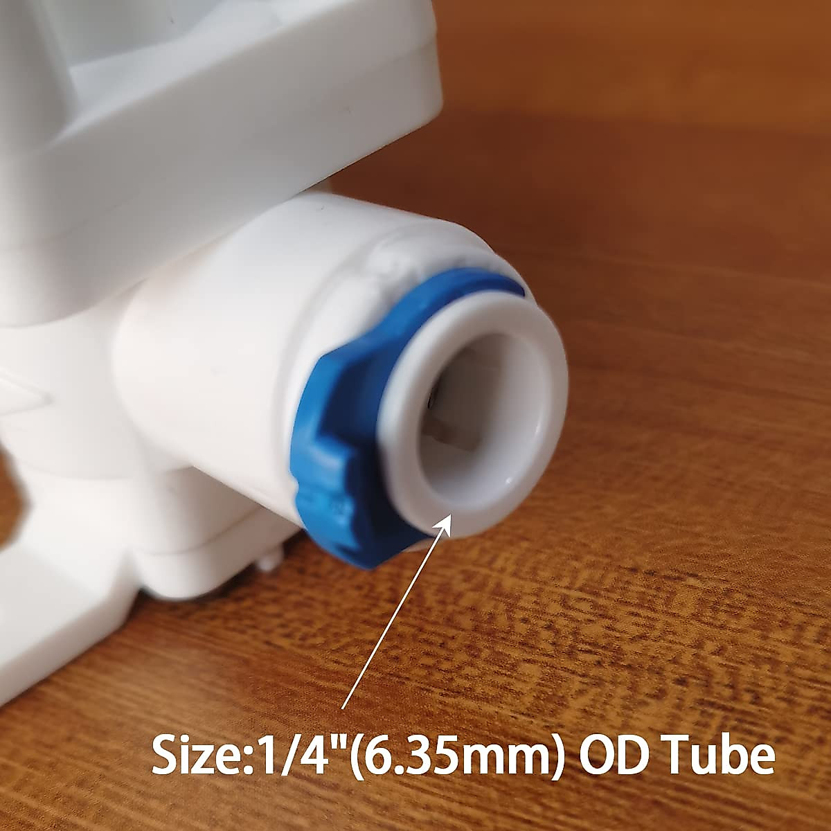 MALIDA 1/4" OD Tube Water Pressure Relief Regulator, Reducing Valve Filter Protection Push to Quick Connect Fittings for Reverse Osmosis Water System.