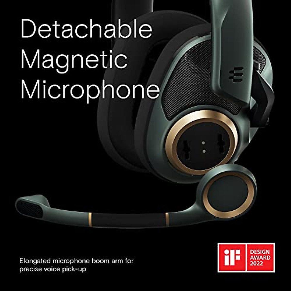 EPOS H6Pro - Open Acoustic Gaming Headset with Mic - Lightweight Headband - Comfortable & Durable Design - Xbox Headset - PS4 Headset - PS5 Headset - PC/Windows Headset - Gaming Accessories (Green)