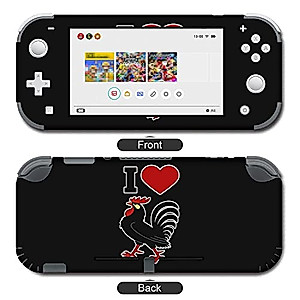 I Love Cock Cute Sticker Skin Protector Full Print Slim Cover for Switch Console and Switch Lite