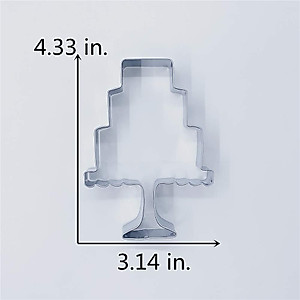 LILIAO Cake Cookie Cutter for Wedding - 3.1 x 4.3 inches - Stainless Steel
