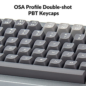 Keychron Q1 75% Layout RGB Hot-swappable Wired Custom Mechanical Keyboard, QMK/VIA Programmable Macro with Gateron G Pro Brown Switch Double Gasket Compatible with Mac Windows Linux (Grey) -Version 2