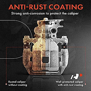 A-Premium Disc Brake Caliper Assembly with Bracket Compatible with Select Mazda Models - 5 2006-2010/2012-2015, L4 2.3L, L4 2.5L - Rear Left Driver Side