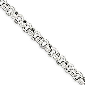 IceCarats 925 Sterling Silver 9.5mm Cable Link Chain Bracelet 7.5 inch