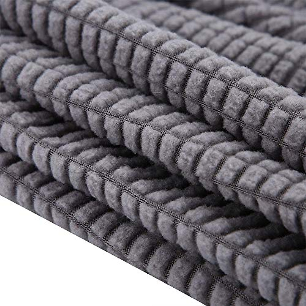 BORDSTRACT 2PCS Armrest Covers, Thick Couch Cover Armchair Slipcovers, Stretch Sofa Arm Covers Protector, for Chair Sofa Recliner Waterproof Dustproof(Light Gray)