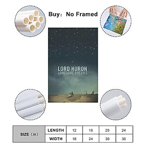 Lord Huron Lonesome Dreams Canvas Poster Bedroom Decoration Landscape Office Valentine's Birthday Gift Unframe-style12x18inch(30x45cm)