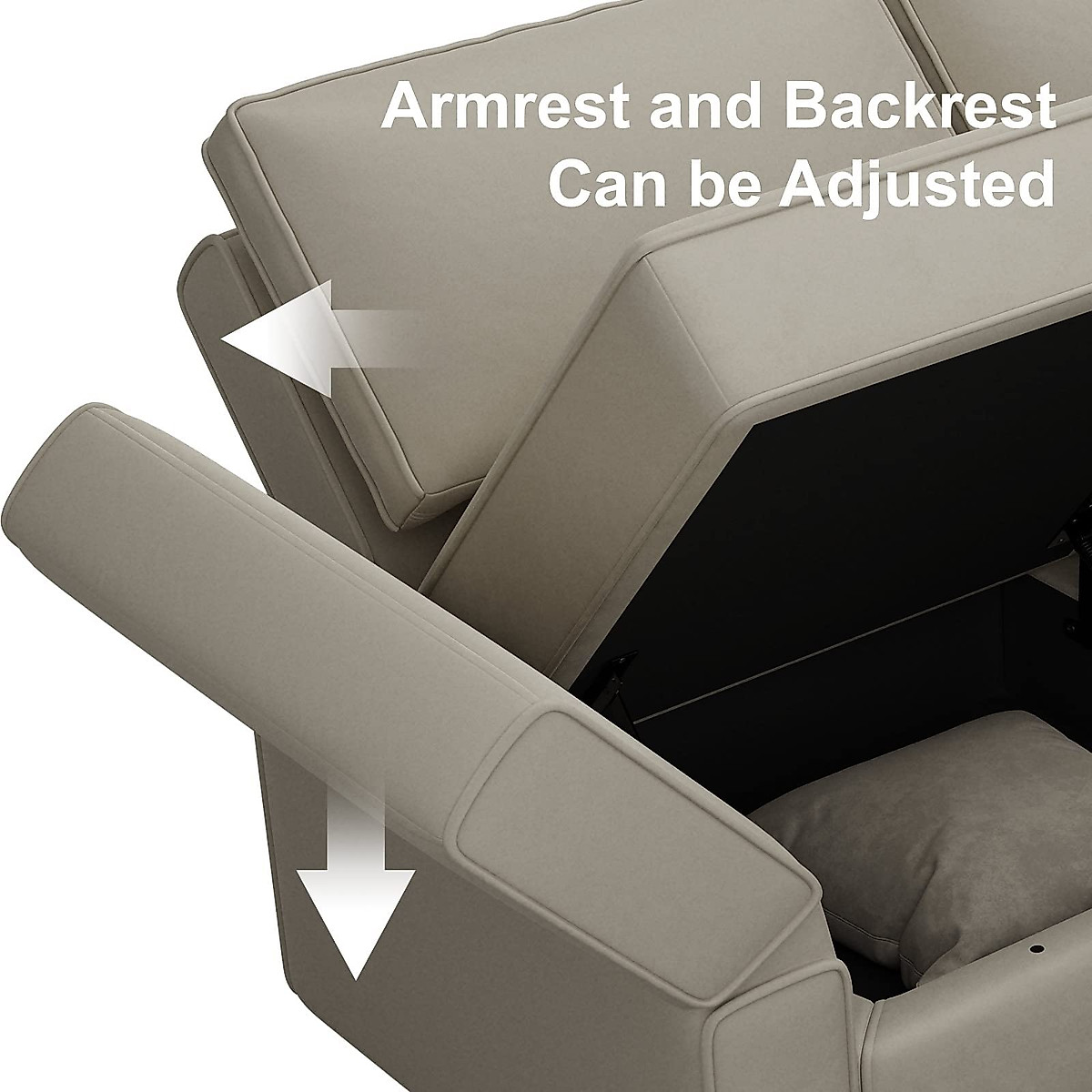 Belffin Modular Sectional Sofa U Shaped Sectional Couch with Reversible Chaises Velvet Modular Sofa with Storage Seat Grey