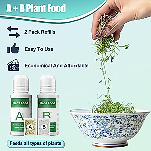 128 pcs Seed Pod Kit for Aerogarden, Grow Anything Kit for Hydroponics, Hydroponics Supplies with 50 Grow Sponges, a&b Hydroponic Nutrient Plant Food, 50 Pod Labels, Compatible with IDOO, QYO, LYKO