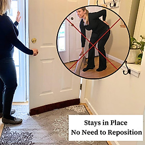 Evelots Cold, Hot Air Door Draft Stopper - Strong Metal Clips - Block Cold Air, Noise, Dust - Warm & Quieter Home- No Need to Bend Down- 36 Inch Wide - for Door Gaps up to 1 Inch - Save Energy