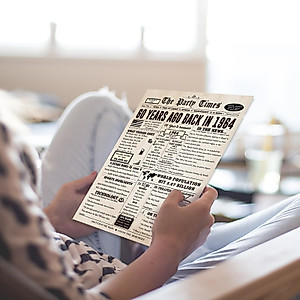 Giant 60th Birthday Card Gift for Women Men, Hilarious 60 Years Old Birthday Gift for Husband Wife, Large 60 Bday Party Decorations for Friends Family, Back in 1964 Birthday Card for Mom Dad