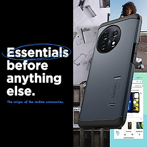 Spigen Tough Armor Designed for OnePlus 11 Case (2023) - Metal Slate
