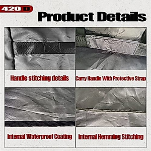 Pizza Oven Cover for 16-inch Gas Pizza Oven,Pizza Oven Waterproof Cover,Pizza Oven Accessories,Grey