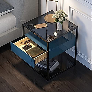 HIGOH Bedside Table Bedroom Living Room Bedside Table Dorm Locker Apartment Side Table Hotel Bedside Table
